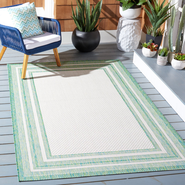 Winston Porter Jeffrie Performance Geometric Rug & Reviews | Wayfair