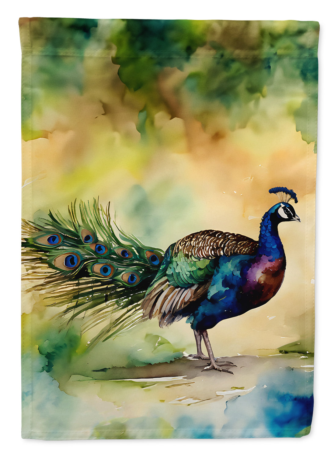 Caroline's Treasures Peacock House Flag_DAC3252 | Wayfair