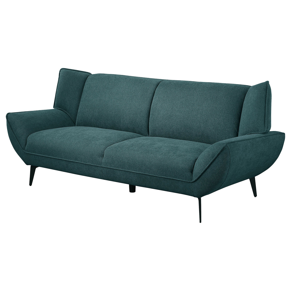 Corrigan Studio® Logan Teal Flared Arm Sofa | Wayfair