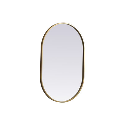 RE/FINE™ Sabine Metal Pill Wall Mirror & Reviews | Wayfair