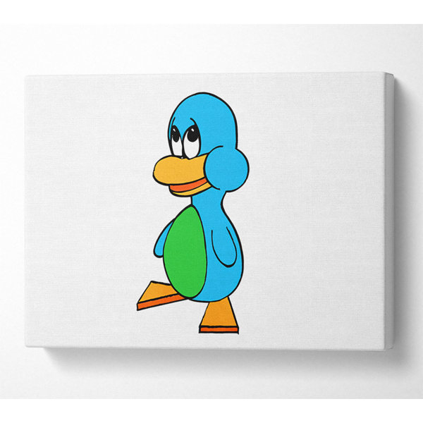 Harriet Bee Sad Duck White - Wrapped Canvas Art Prints | Wayfair.co.uk