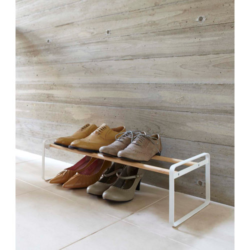 Yamazaki USA Yamazaki Home Shoe Rack, Steel, Expandable, Stackable ...