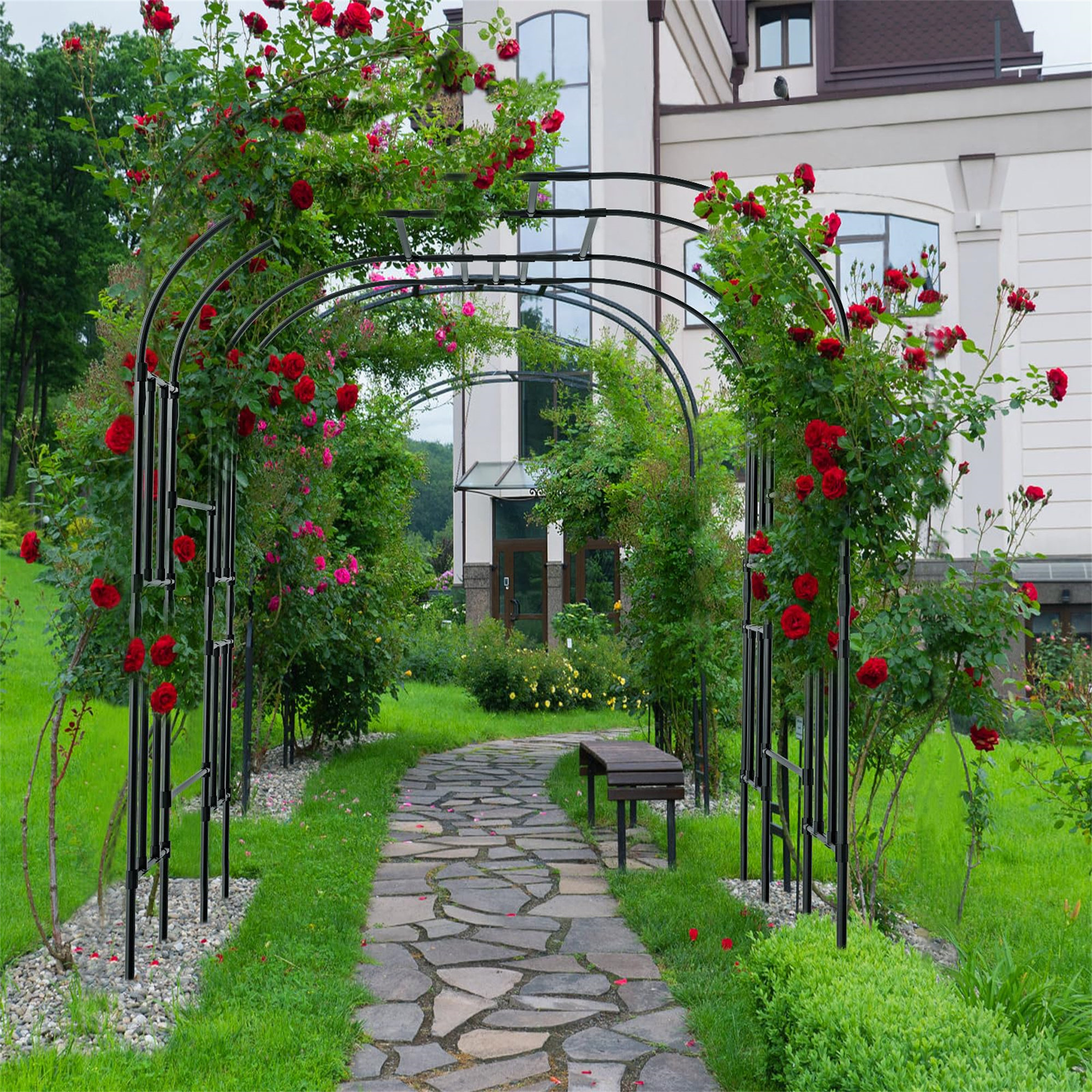 Blooming Large Garden Arch Gazebo Pergola - Wayfair Canada