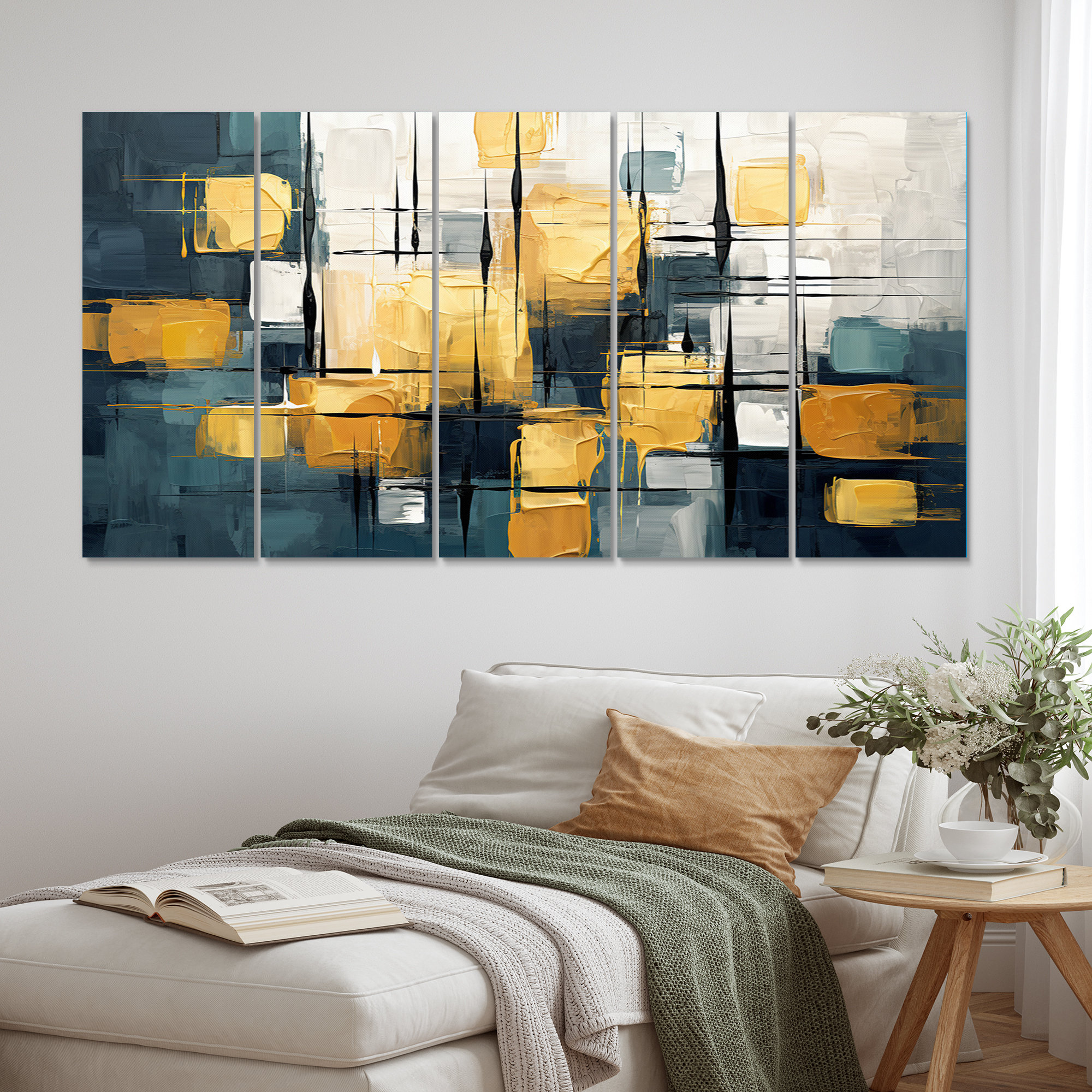 Ivy Bronx Squared Ceremony Abstract Expressionism III - Abstract Wall ...