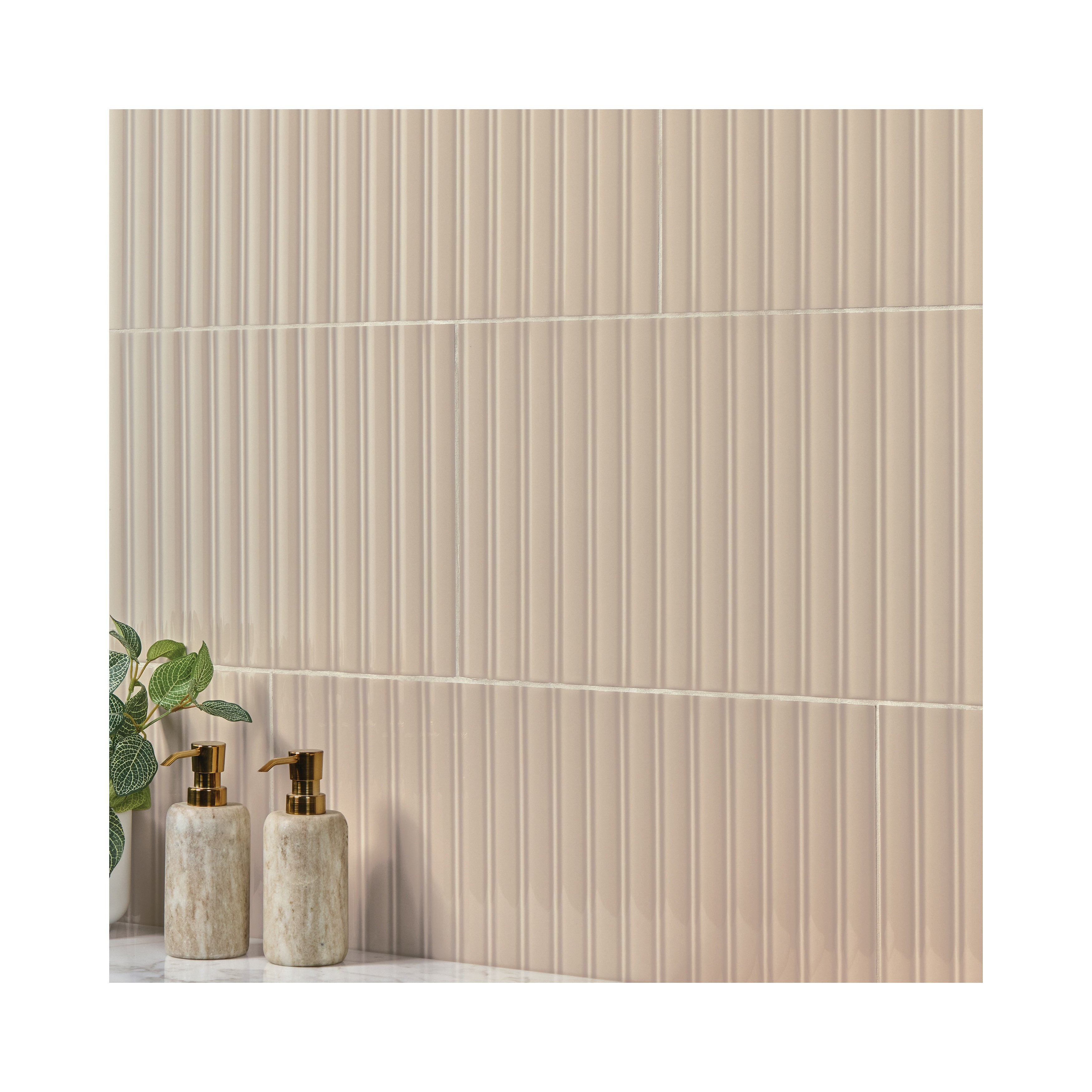 Daltile Luminique 12 x 24 Glazed Ceramic Fluted Wall Tile (8 PC Per ...