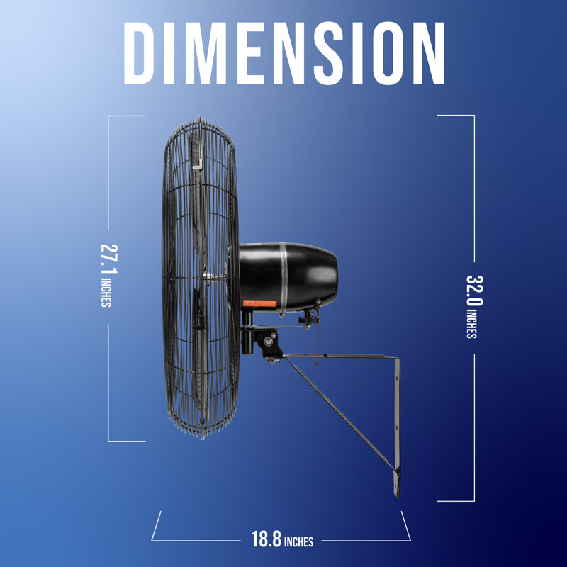 Tornado Fans Tornado 24 Inch Outdoor Rated IPX4 Water-Resistant High ...