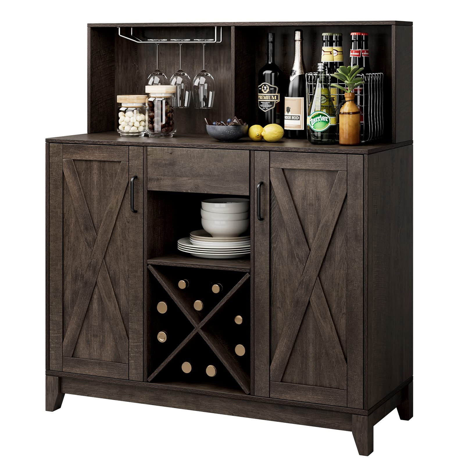 Gracie Oaks Gorbold 39.4'' Wine Bar | Wayfair
