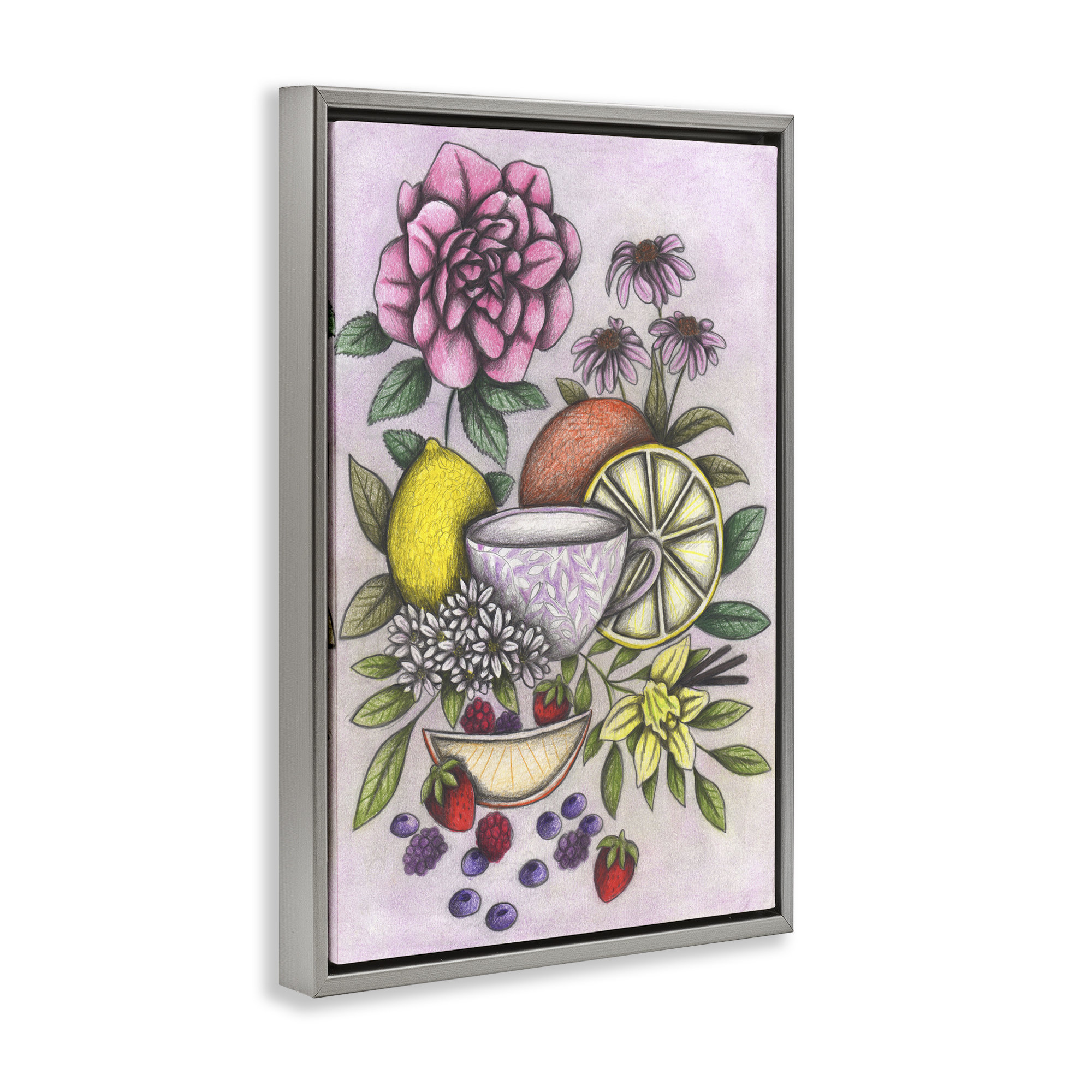 Astoria Grand Rococo Tea with Fruits Floating Frame, design by Cecilia ...
