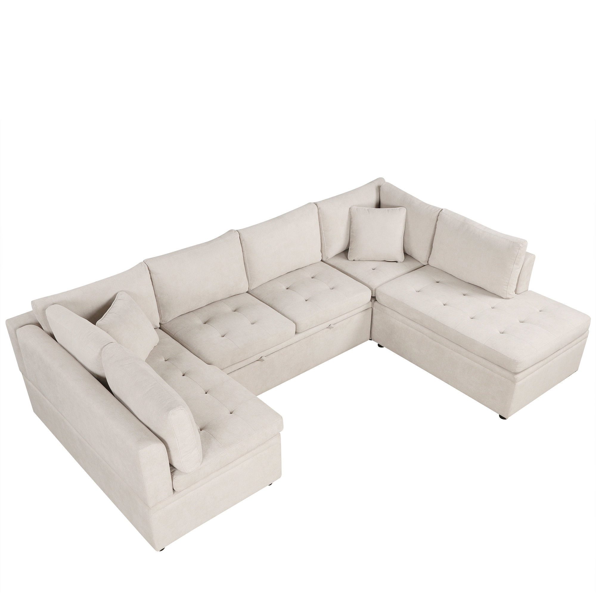 Latitude Run® Modern Oversized Sectional U-shaped Sofa Couch Pull-out Sofa Bed - Wayfair Canada
