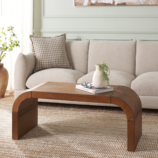 Latitude Run® Melanija Curved Coffee Table & Reviews | Wayfair