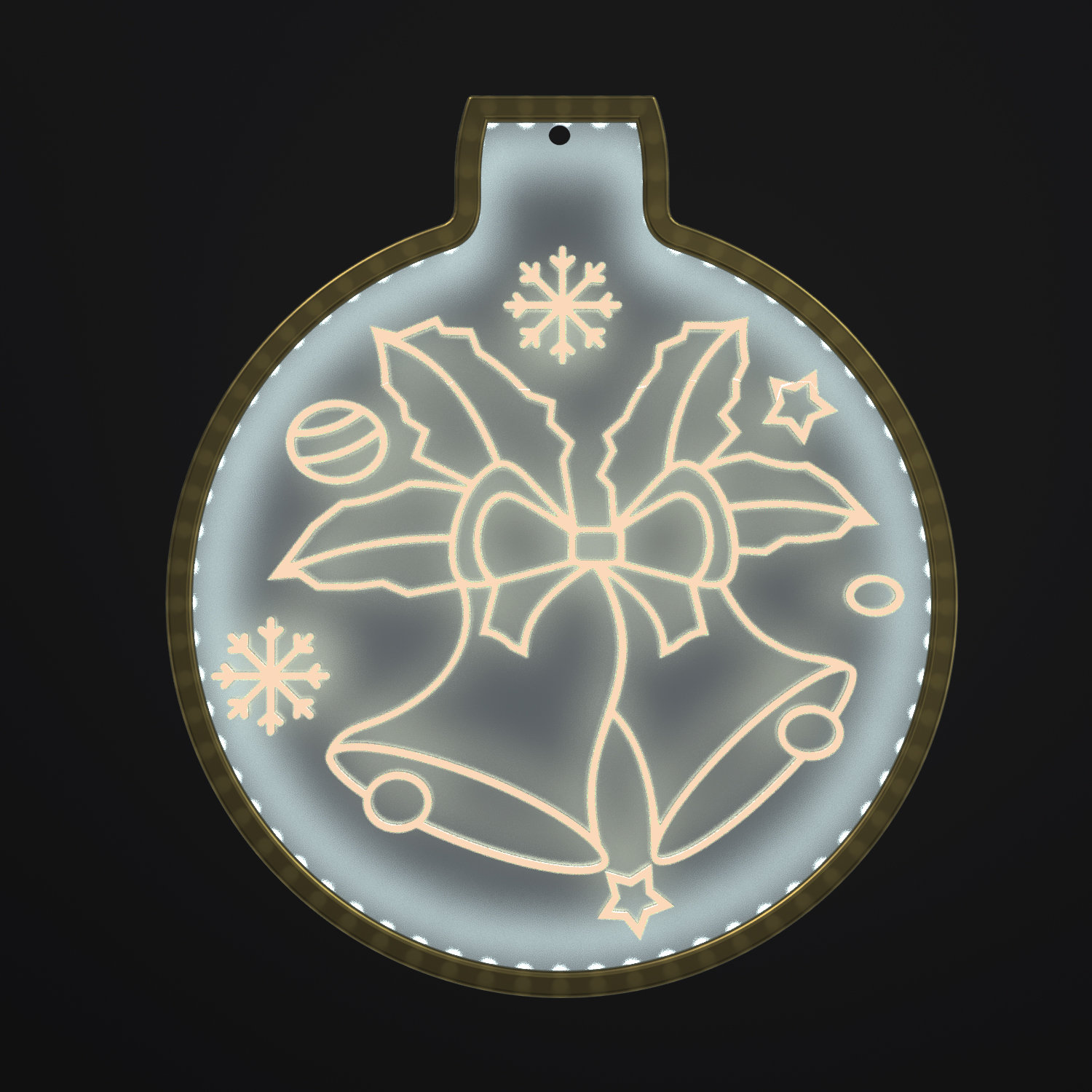 The Holiday Aisle® Led Acrylic Light Jingle Bells Signs Double Sided ...