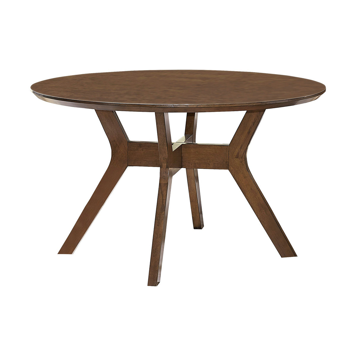 George Oliver Classic Round Dinng Table Pc Mid-Century Design X-Base ...