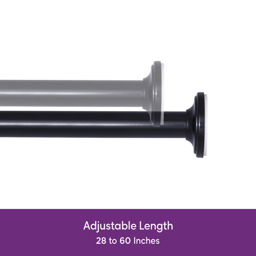 Wayfair Basics® Camlock Tension Rod, 28-60" Adjustable Length, 5/8" Dia ...
