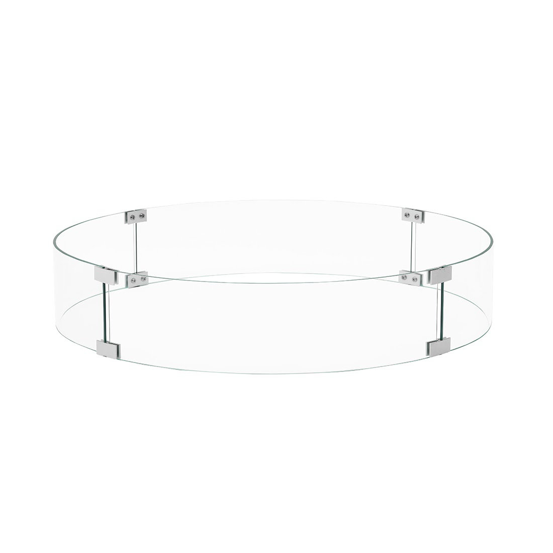 SUNBURY Wind Glass Round Fire Pit Flame Guard | Wayfair