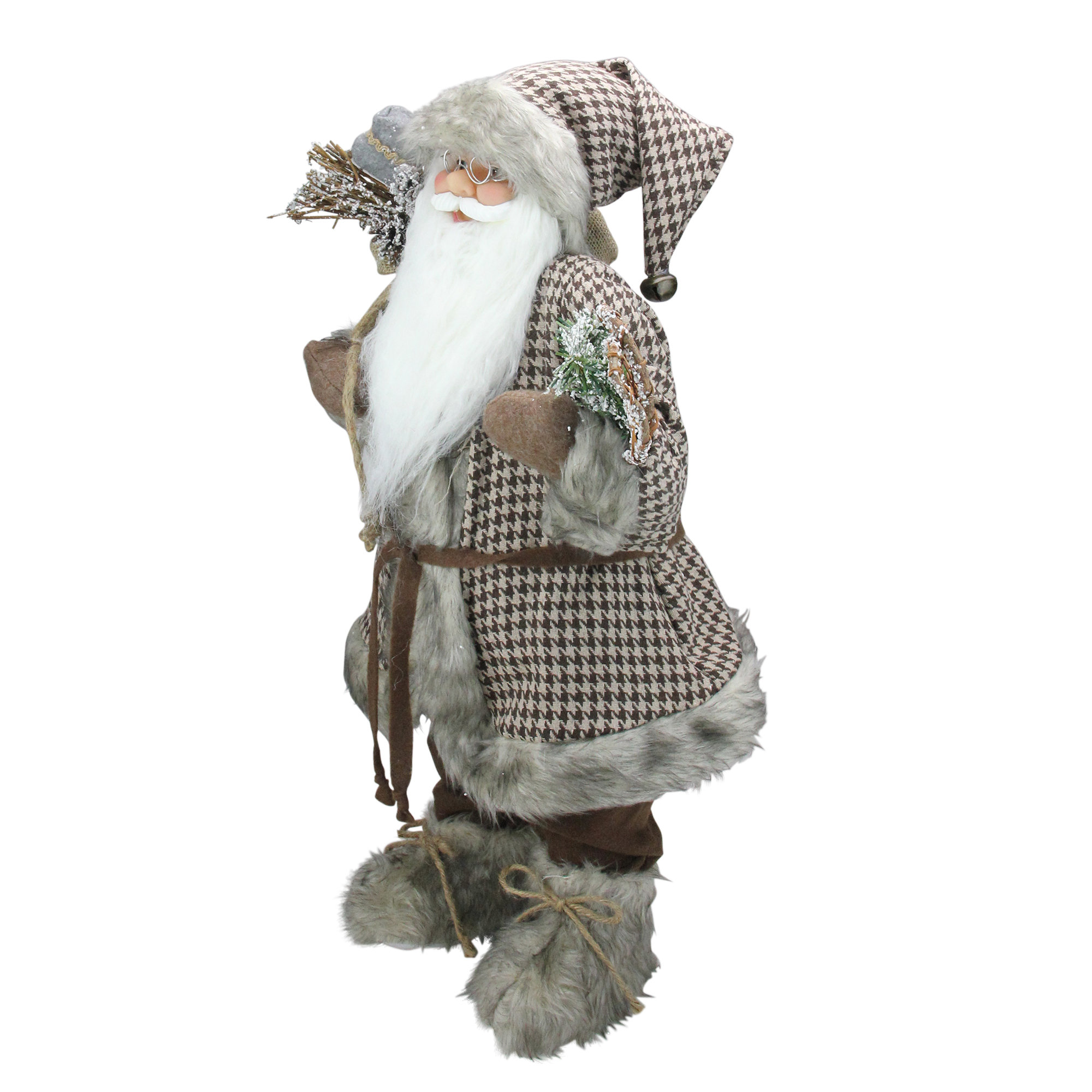 Northlight Seasonal 24" Woodland Snowshoe Standing Santa Claus ...