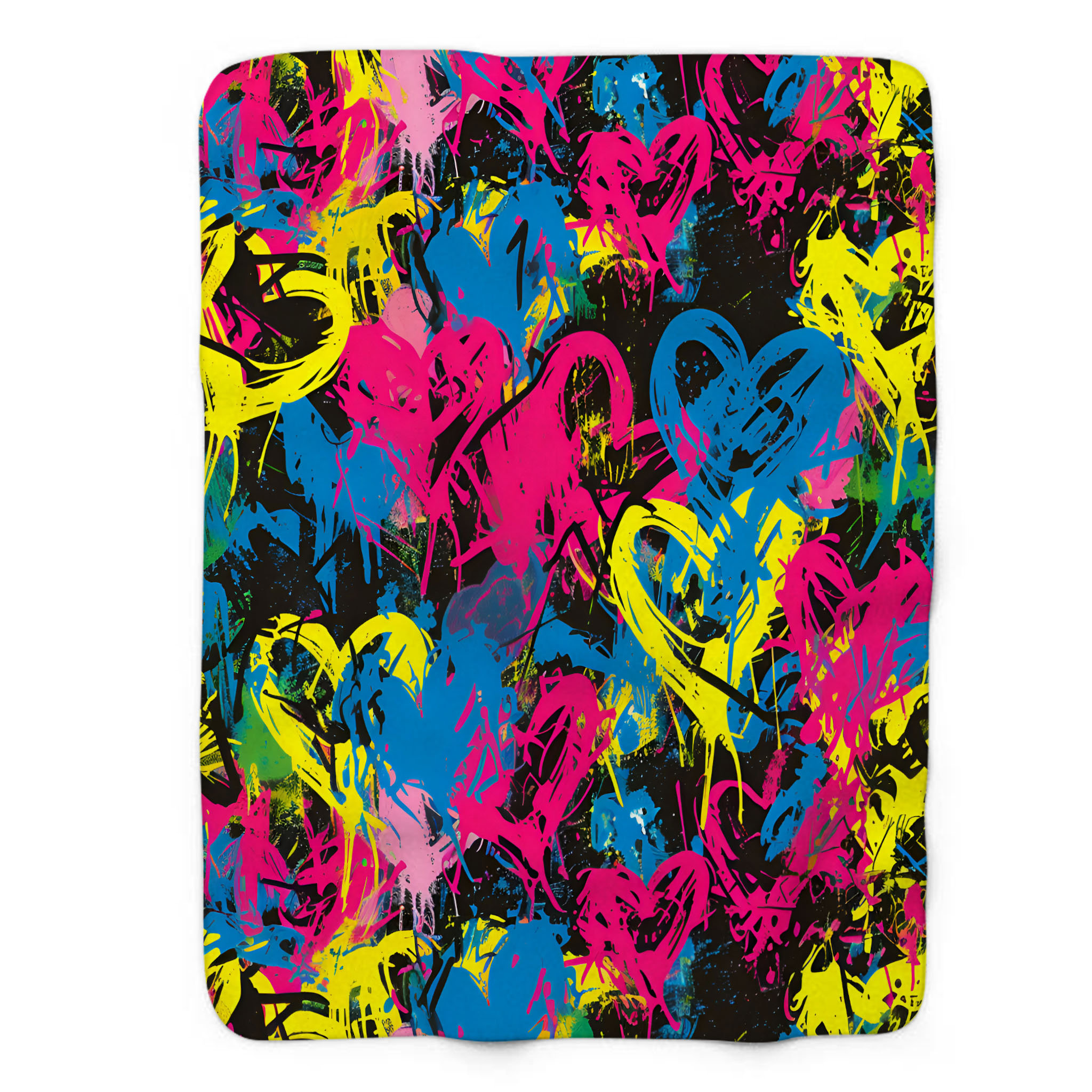 MentionedYou Neon Love Notes - 1 Piece Premium Sherpa Blanket - Wayfair ...