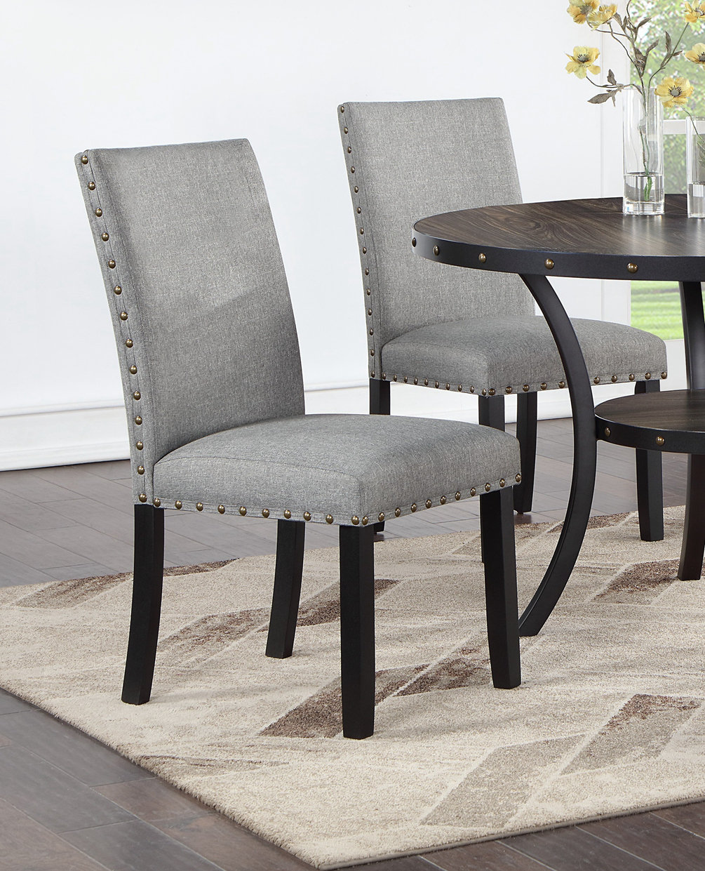 Red Barrel Studio® Dayvonne Fabric Upholstered Back Parsons Chair in ...