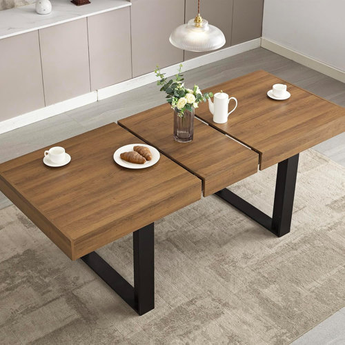 Extendable Rectangular Kitchen & Dining Tables You'll Love | Wayfair