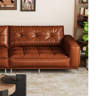 Hokku Designs Handcrafted Waxed Leather Sofa Modern Modular Sectional ...