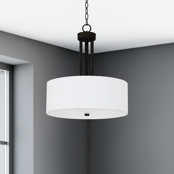 Ivy Bronx Lamas 3 - Light Drum Chandelier | Wayfair