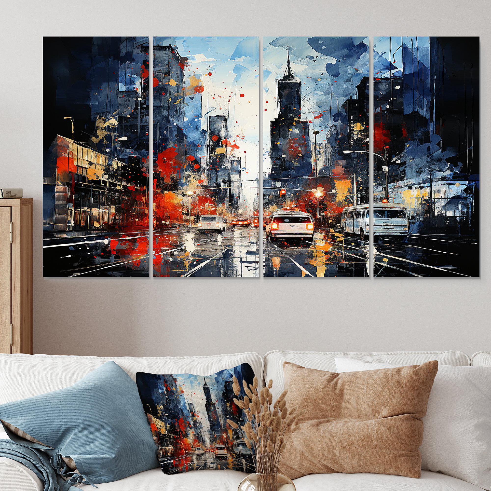 Lark Manor™ Blue Streets Of Harlem I - Harlem Renaissance 4 Piece Wall ...