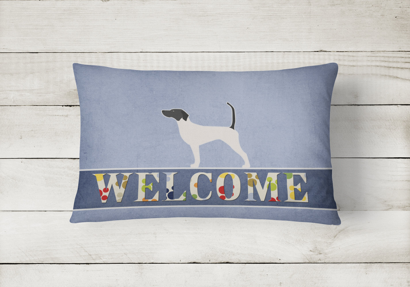 Caroline's Treasures English Pointer Welcome Lumbar Pillow | Wayfair