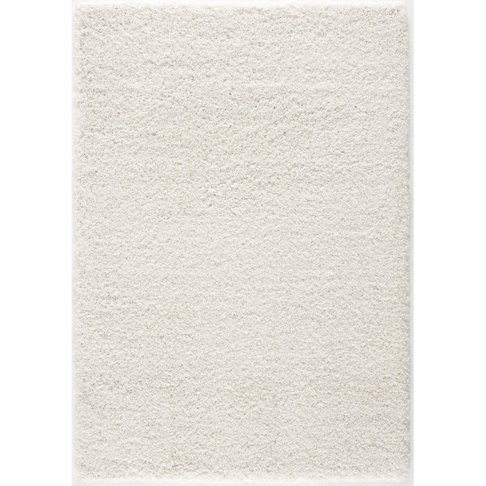 Wrought Studio Epione Bright White Area Rug & Reviews | Wayfair