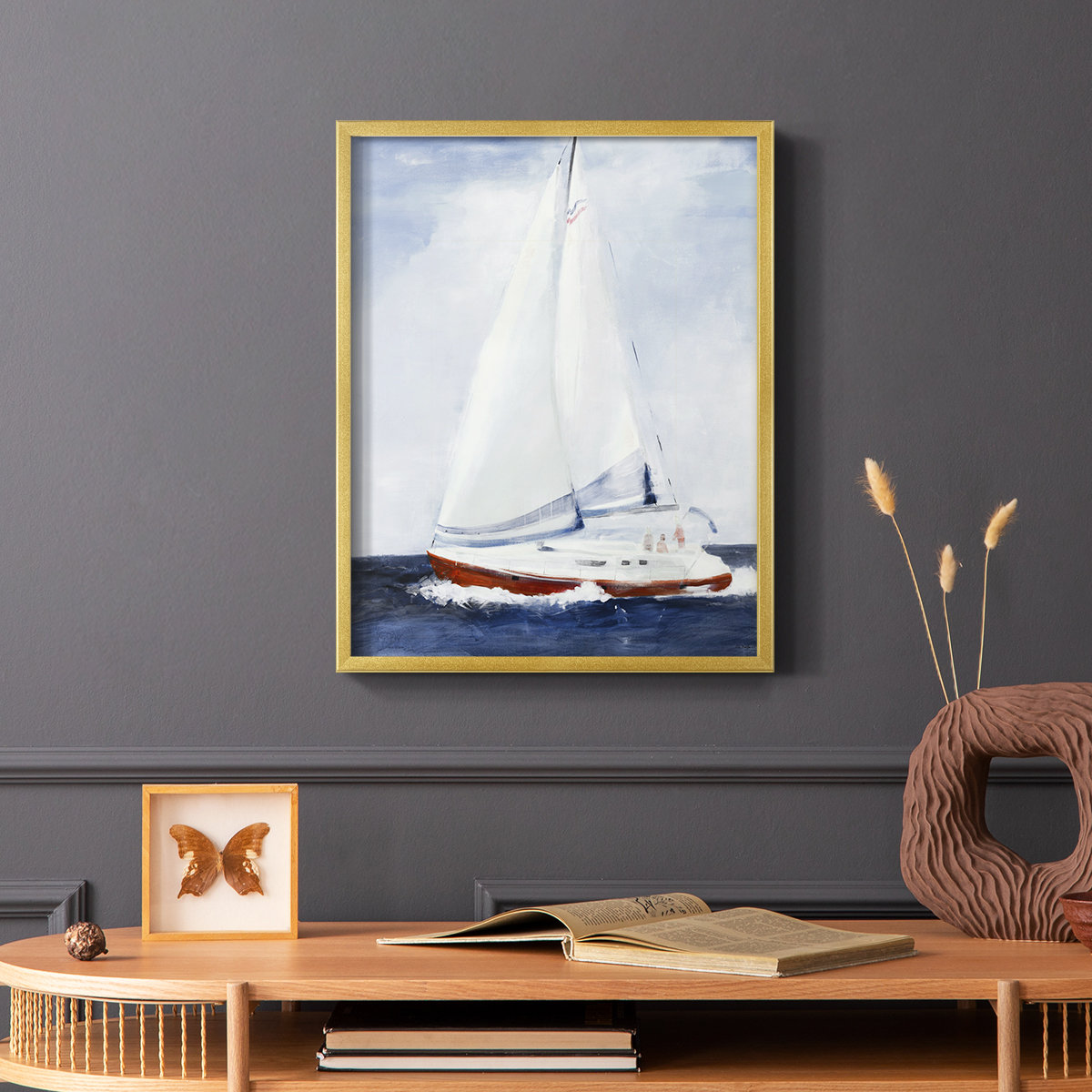 Breakwater Bay Chasing the Sun Alt V30 Framed Print - Solid Wood | Wayfair