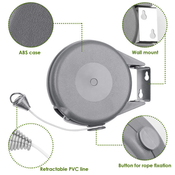 Rebrilliant Polyvinyl Chloride (PVC) Clothesline Pole - Wayfair Canada