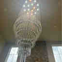 Rosdorf Park Dmani W40'' x H130'' Empire Crystal Chandelier for Foyer ...