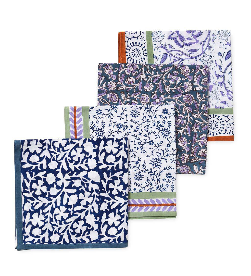 VivaTerra 100% Cotton Floral Square Napkin | Wayfair