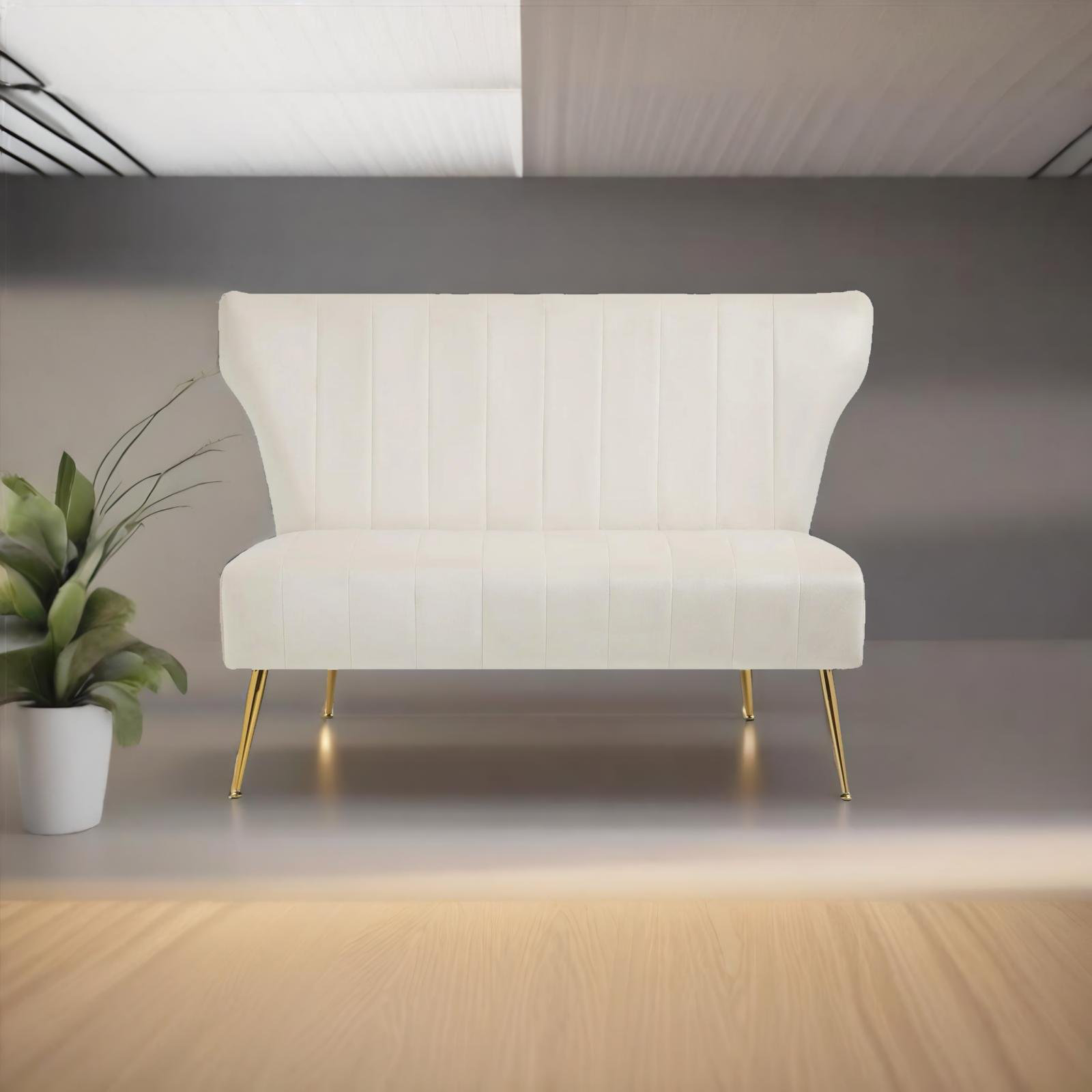 Mercer41 Vardell Fabric 48'' Reception Loveseat & Reviews | Wayfair