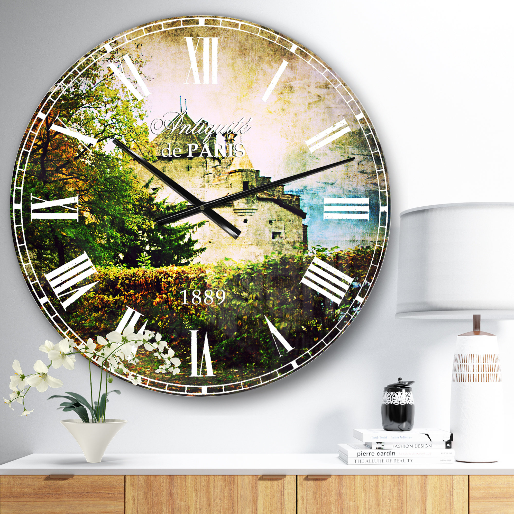 The Twillery Co. Swigart Oversized Farmhouse Landscape Chillon Castle ...