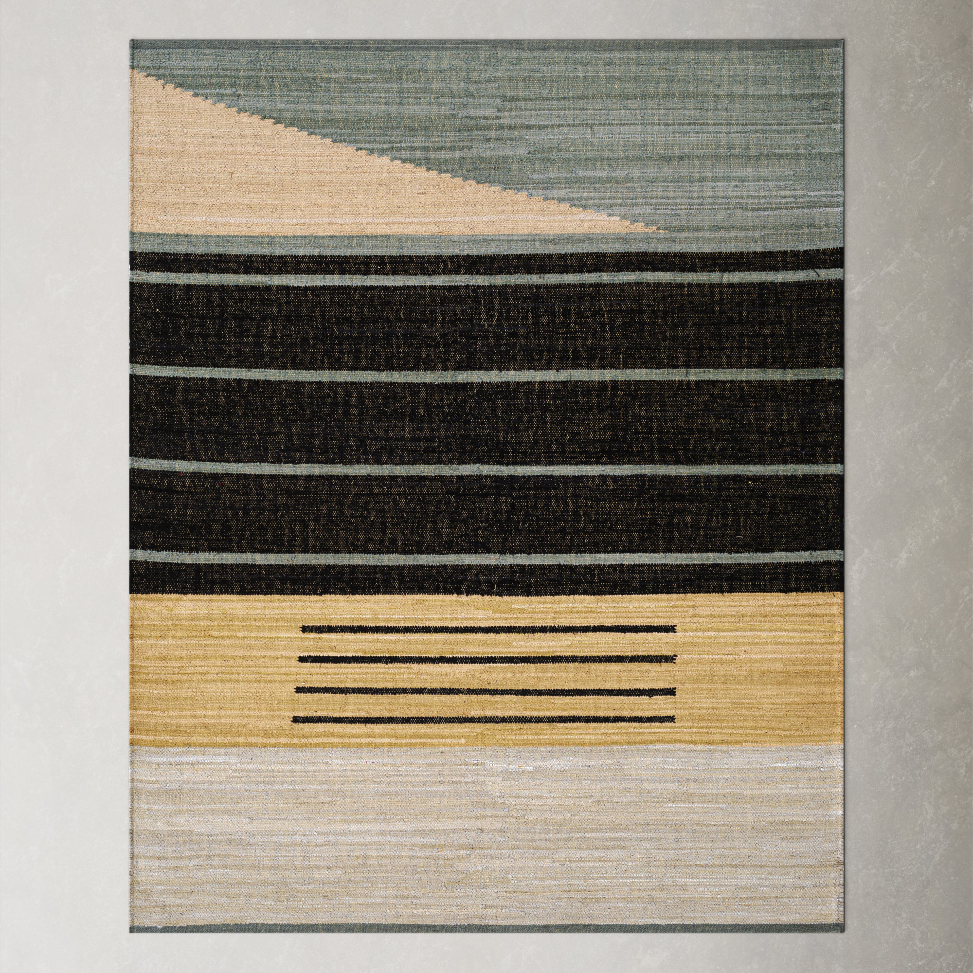 AllModern Avenue Cotton Striped Rug & Reviews | Wayfair