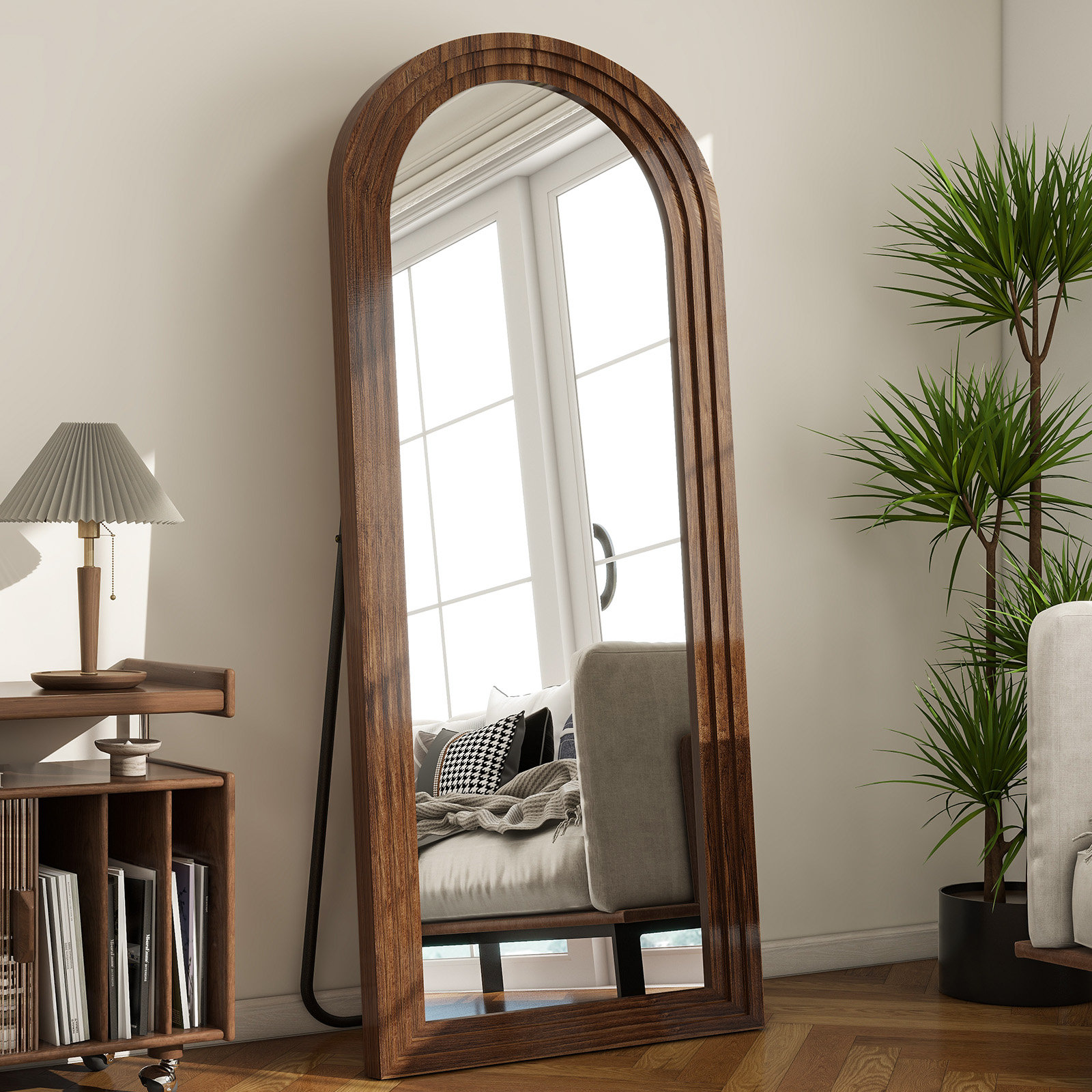 Millwood Pines Dala Solid Wood Arch Mirror & Reviews | Wayfair