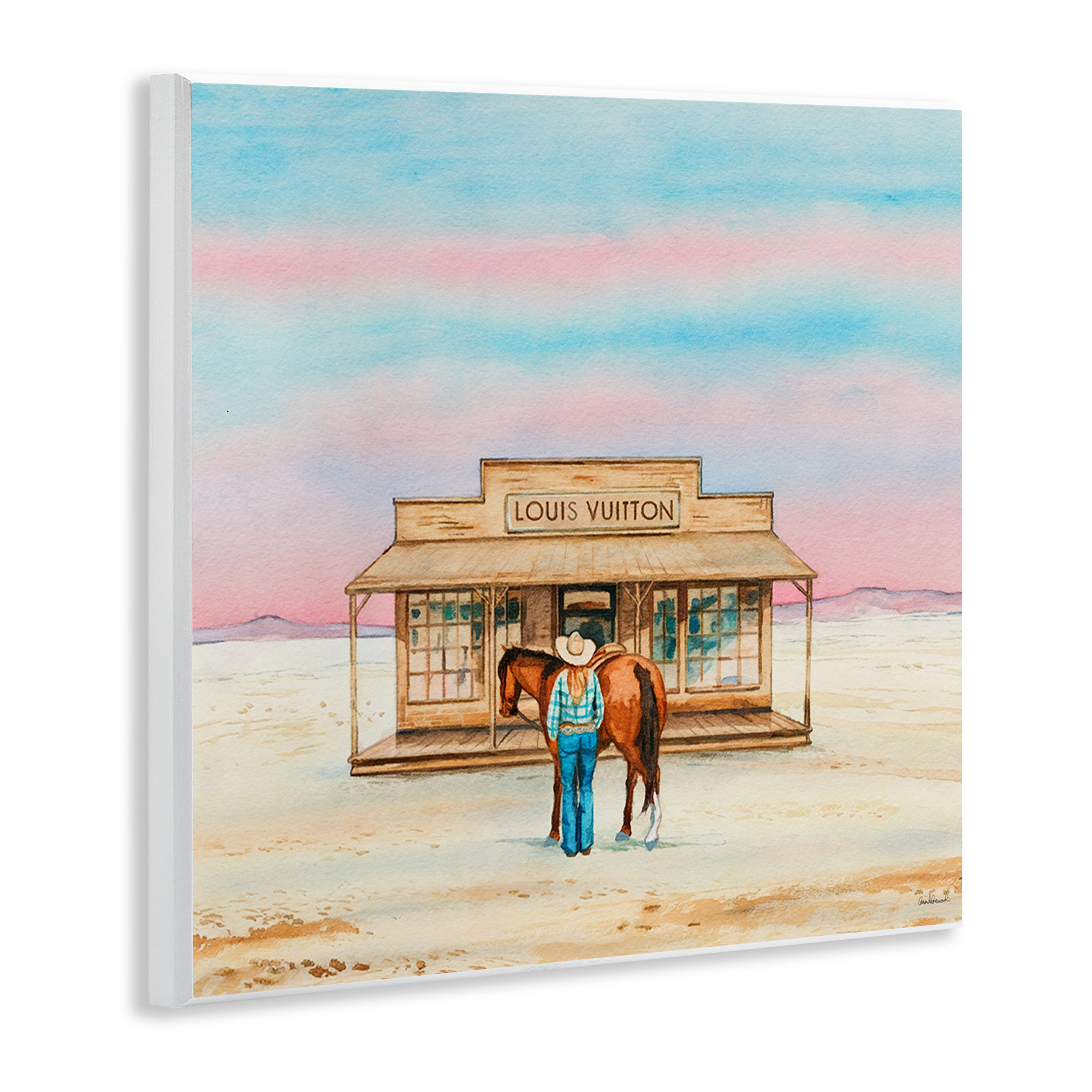 Ophelia & Co. Glam Cowgirl Shopping Wall Plaque Art by Amanda Greenwood ...