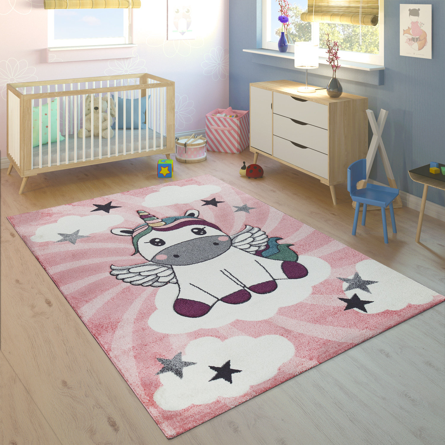 Zoomie Kids Rockridge Pink Area Rug | Wayfair