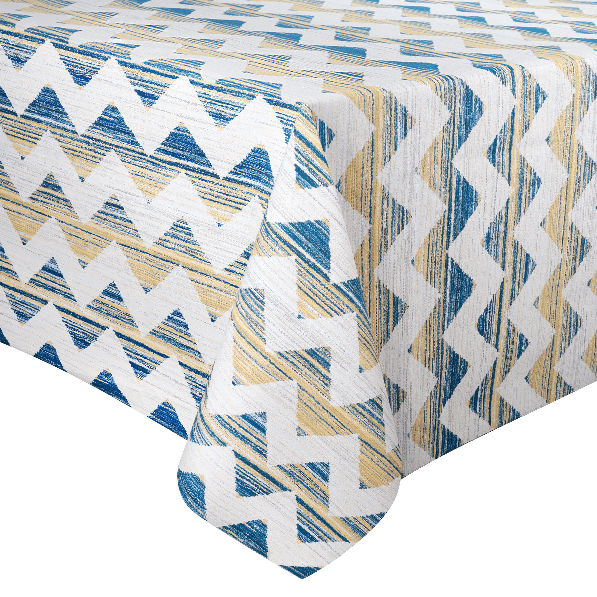 Ebern Designs Citlalli Rectangle Chevron Plastic / Acrylic Tablecloth ...