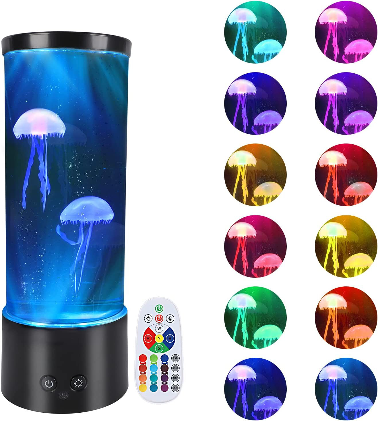 Beachcrest Home Loredana Jellyfish Lava Lamp, LED Jellyfish Lamp ...