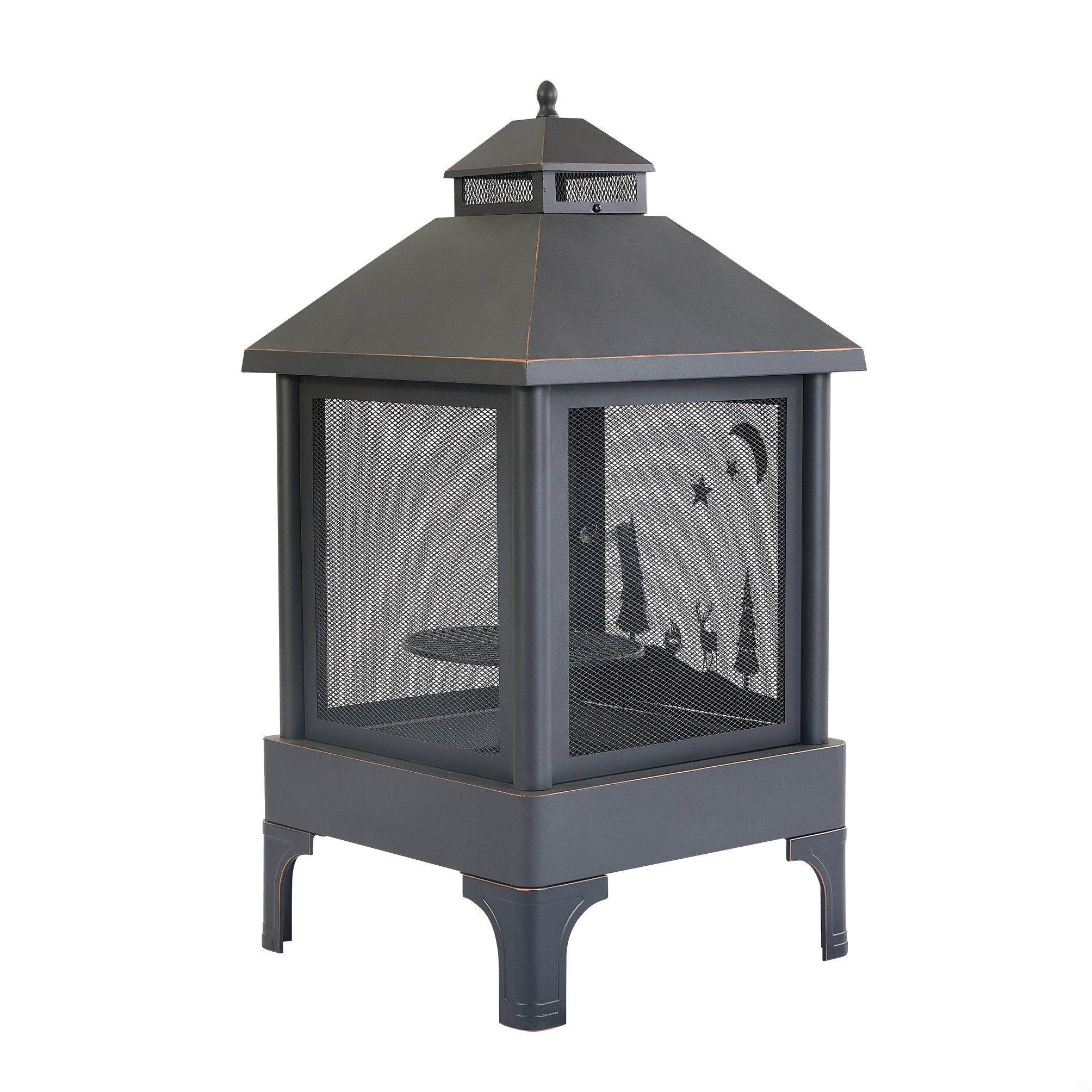 Brayden Studio Heavy Duty Garden Metal Outdoor Heating Furnace ...