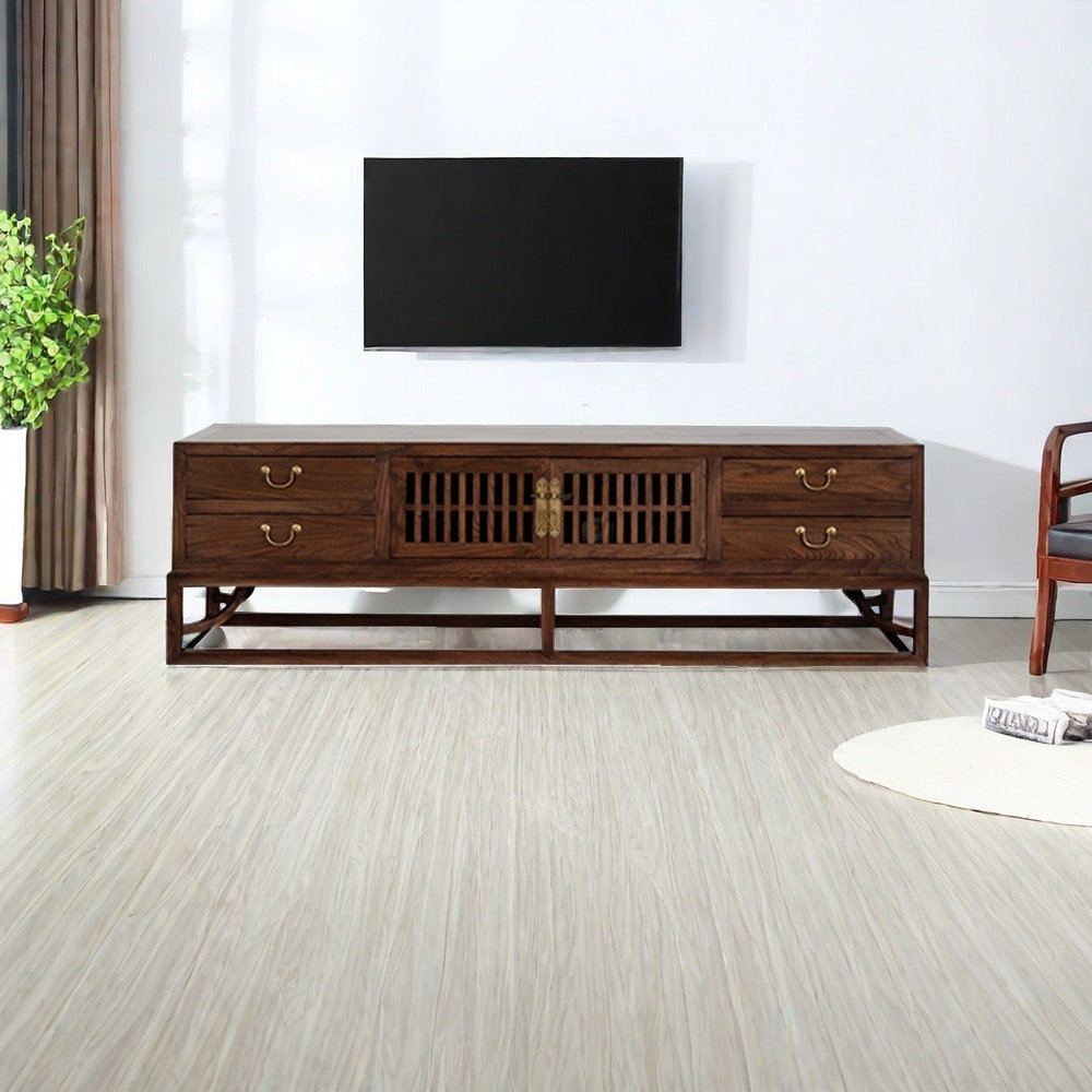 moonlight design New Chinese old elm TV cabinet | Wayfair