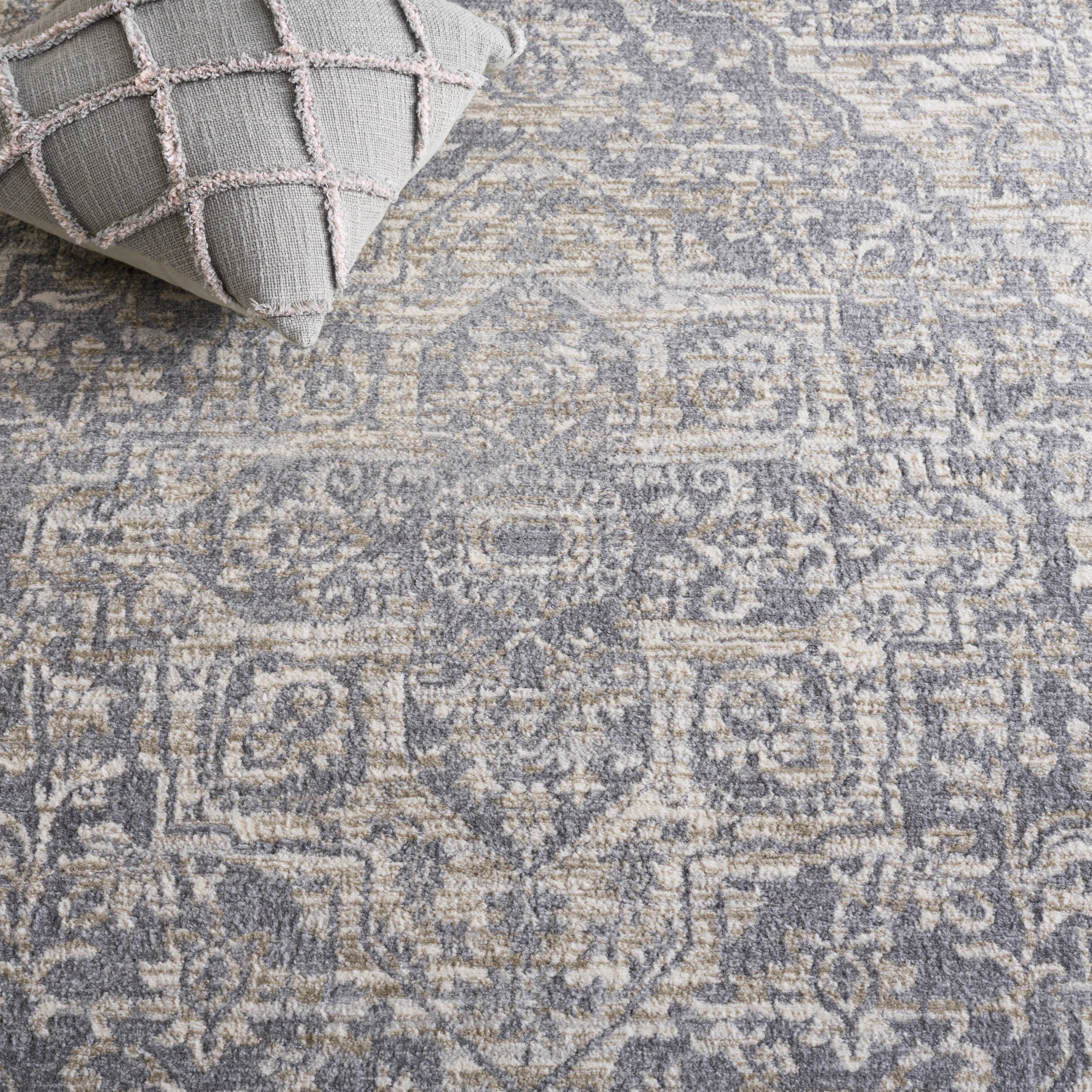 Ophelia & Co. Amyrose Oriental Light Grey/Ivory Area Rug & Reviews ...