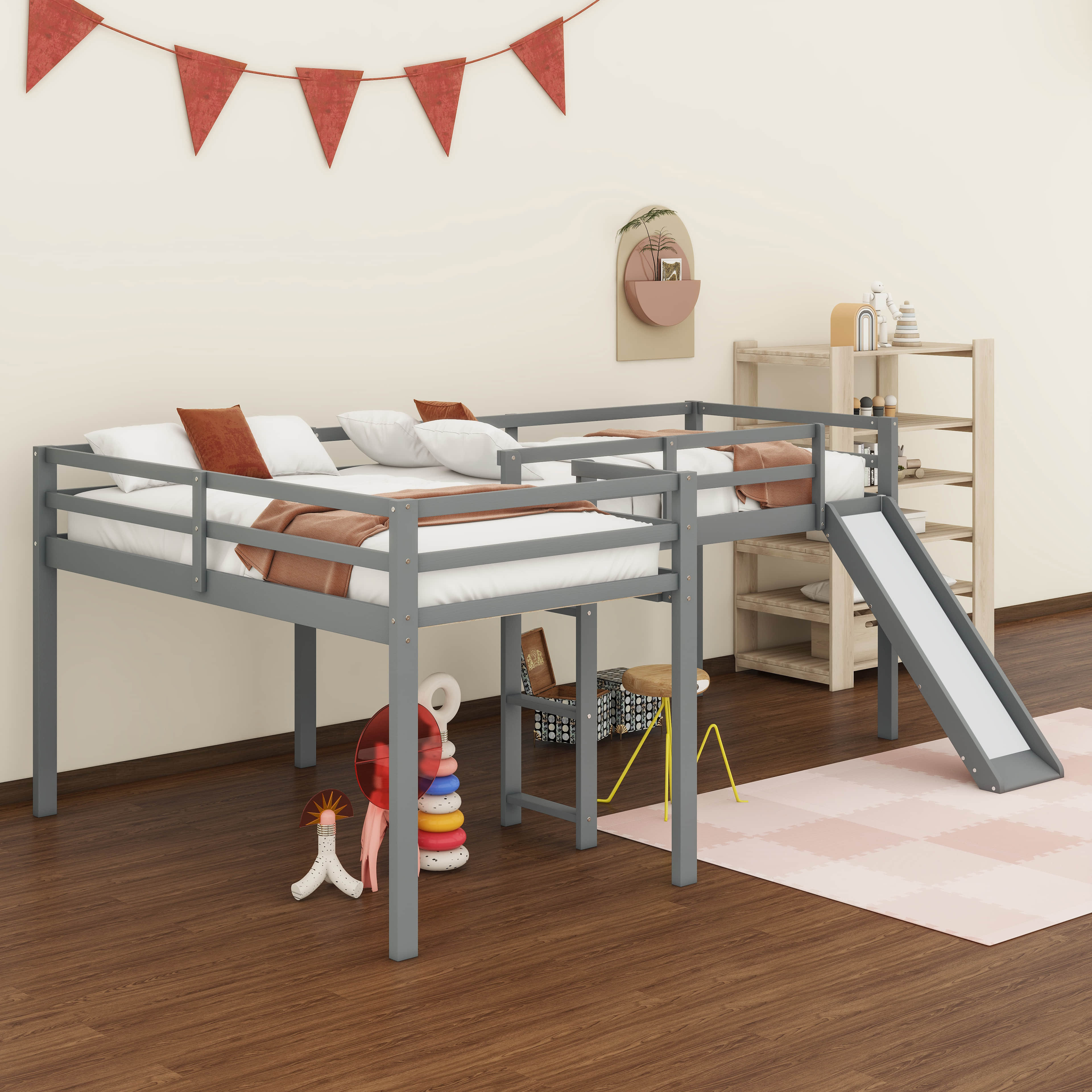 Harriet Bee Janilah Kids Twin Loft Bed | Wayfair