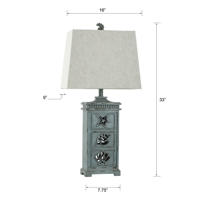 Dovecove Acushnet 33" Light Blue Table Lamp & Reviews | Wayfair