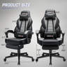 BOSSIN Gaming Chairs with Footrest, Ergonomic Computer Game Chairs with ...