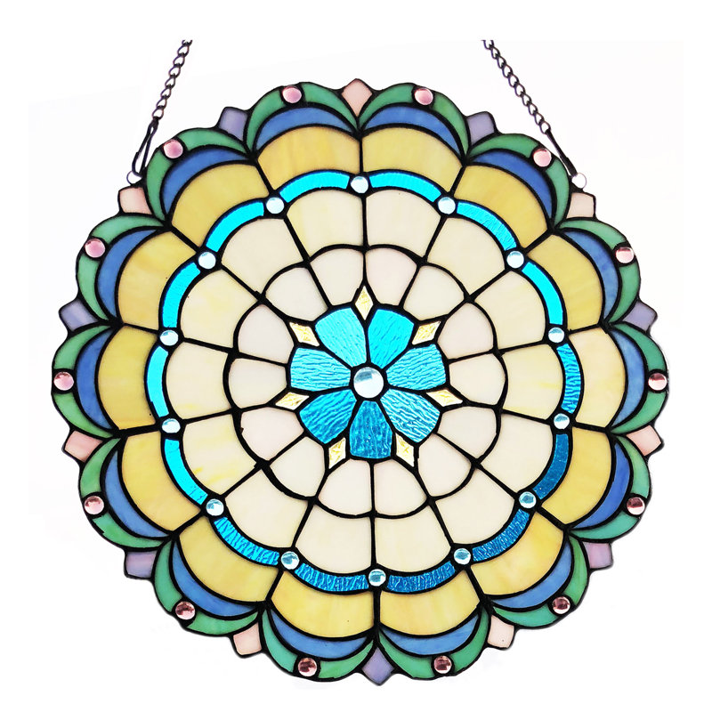 Astoria Grand Tiffany-Glass Window Panel & Reviews | Wayfair