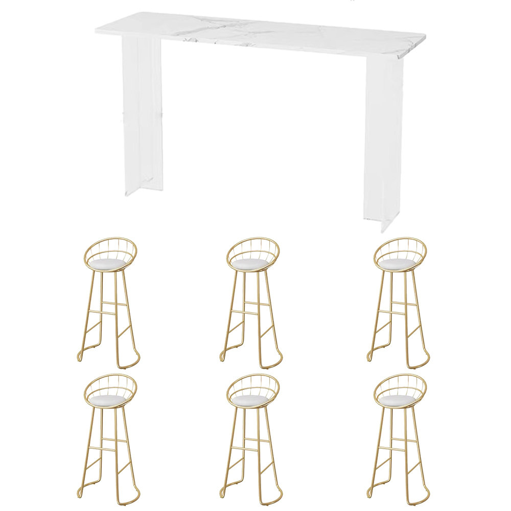 BILBRA Simple cream wind bar tables and chairs | Wayfair