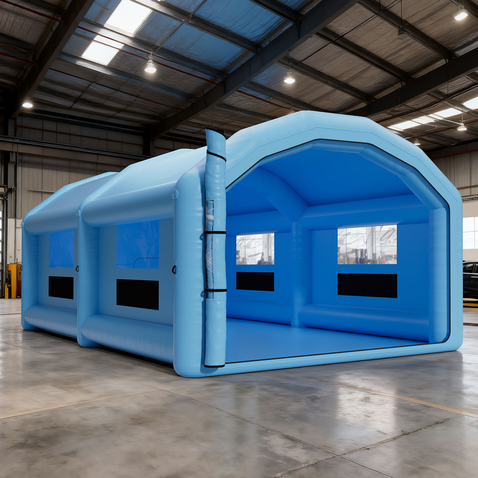 VEVOR Inflatable Paint Booth, 32.81 x 19.69 x 13.12 ft, Inflatable ...