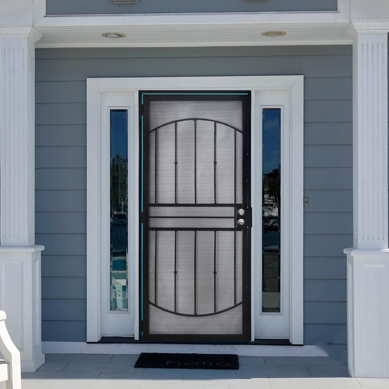 Grisham 36'' x 80'' Iron Screen Doors & Reviews | Wayfair