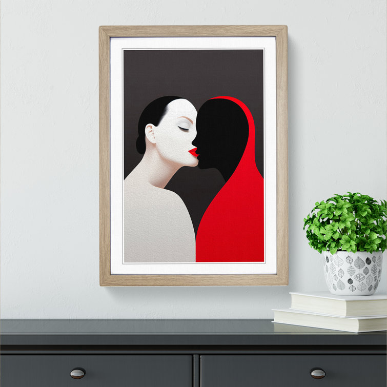 Big Box Art Two Women In Love Minimalism No.2 - Single Picture Frame ...
